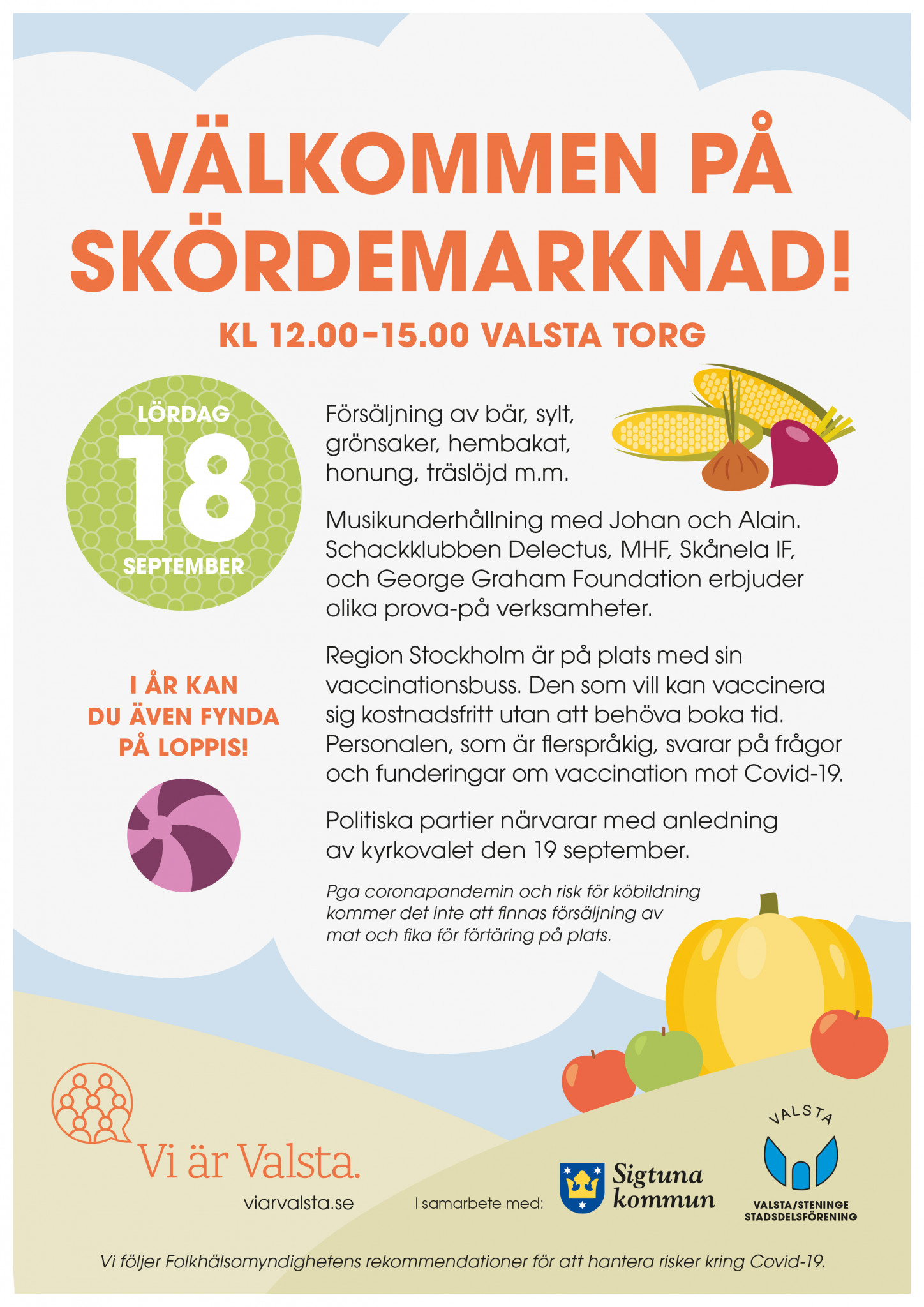 Äntligen dags för skördemarknad här i Valsta! - Vi är Valsta